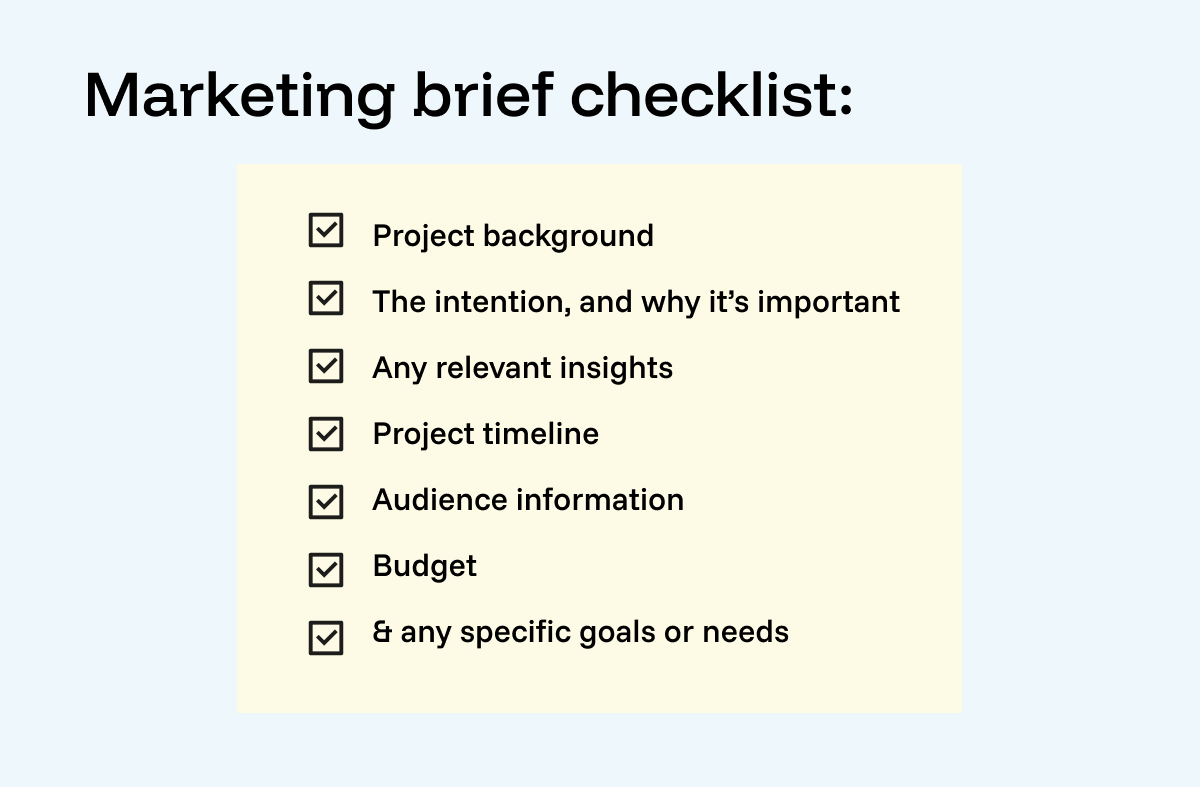 The importance of a brief for marketing agencies
